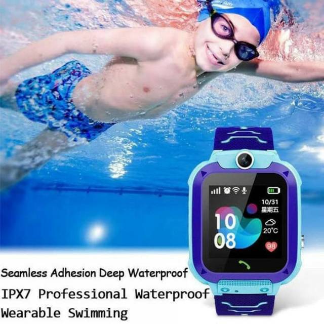 Jual SMARTWACTH Q12 waterproof jam tangan kid murah | Shopee Indonesia