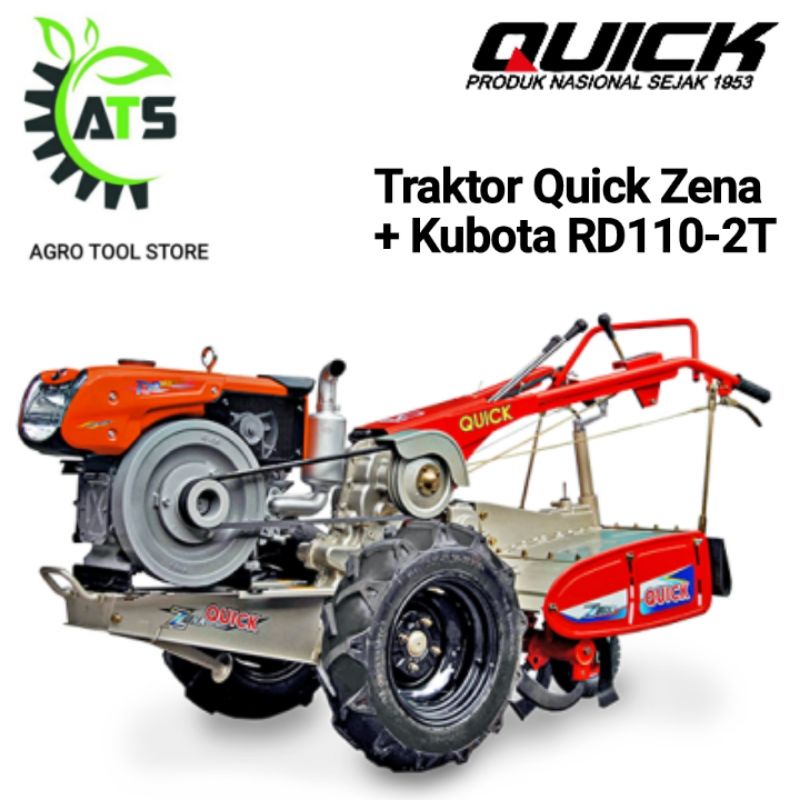 Jual Hand Tracktor Quick Zena G3000 Diesel Kubota RD110DI-2T Traktor ...