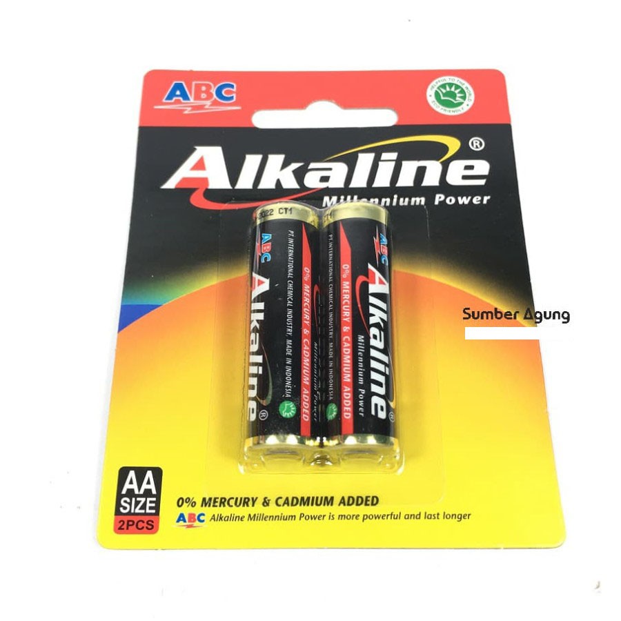 Jual Baterai Alkaline AA A2 Batu ABC Satu Set isi 2pcs | Shopee Indonesia