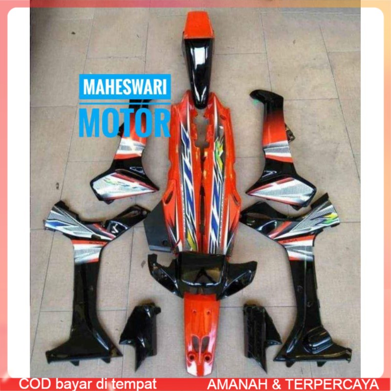 Jual PROMO !! Full Cover Body Halus Motor Yamaha F1ZR Poswan Merah ...