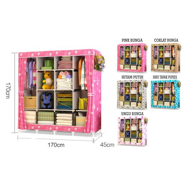 Jual Lemari Pakaian Jumbo Super Multifunction Wardrobe GY49 A415 ...