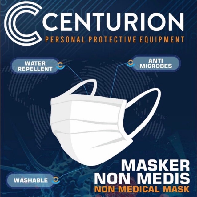 Jual Masker Kain Non Medis Centurion Kain 2 ply bahan sama dengan ...