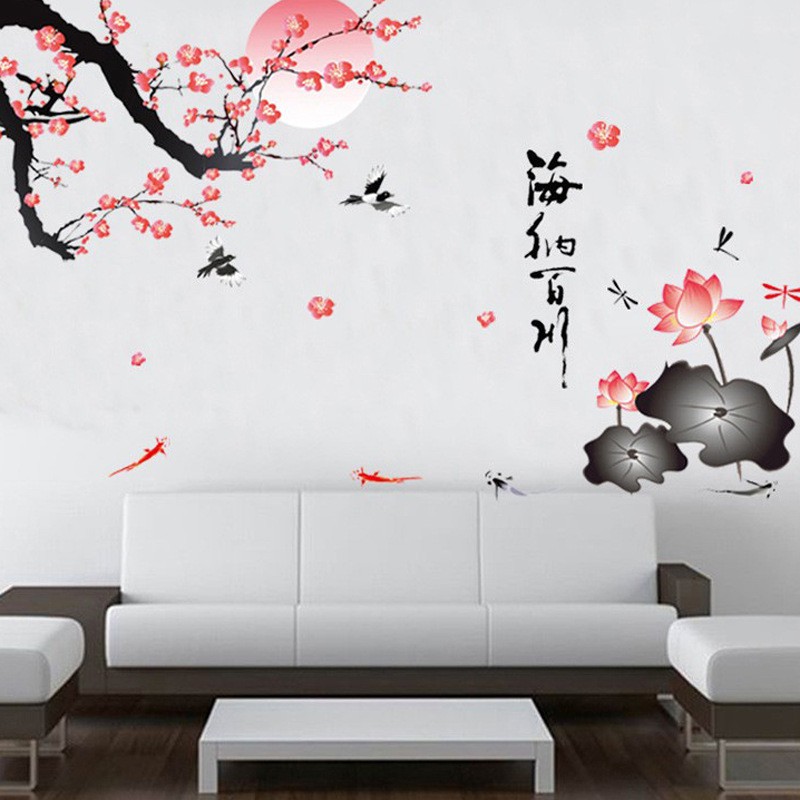 Jual Reliza Wall Sticker Bunga Sakura Flower Matahari Lily Stiker ...