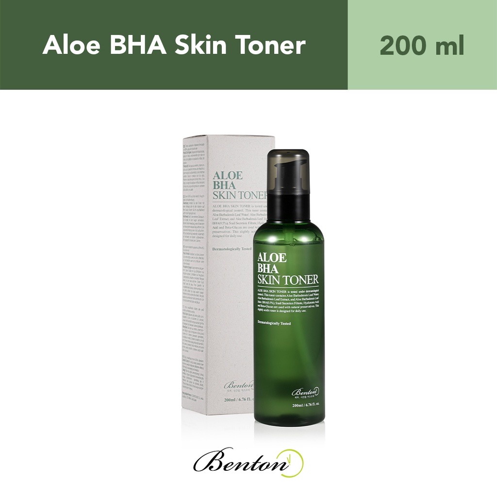 Jual Benton Aloe vera BHA skin toner 200ml | Shopee Indonesia