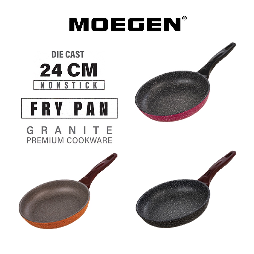 Jual ORIGINAL MOEGEN Germany fry pan 24cm granite series anti lengket ...