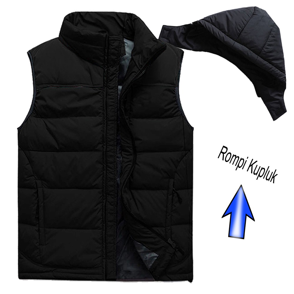 Jual Rompi Parasut Bodyvest Pria Vest Motor Bikers Murah Casual Polos ...