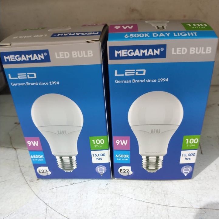 Jual MEGAMAN LAMPU LED 9 WATT CAHAYA PUTIH DAN NATURAL dan kuning | Shopee Indonesia