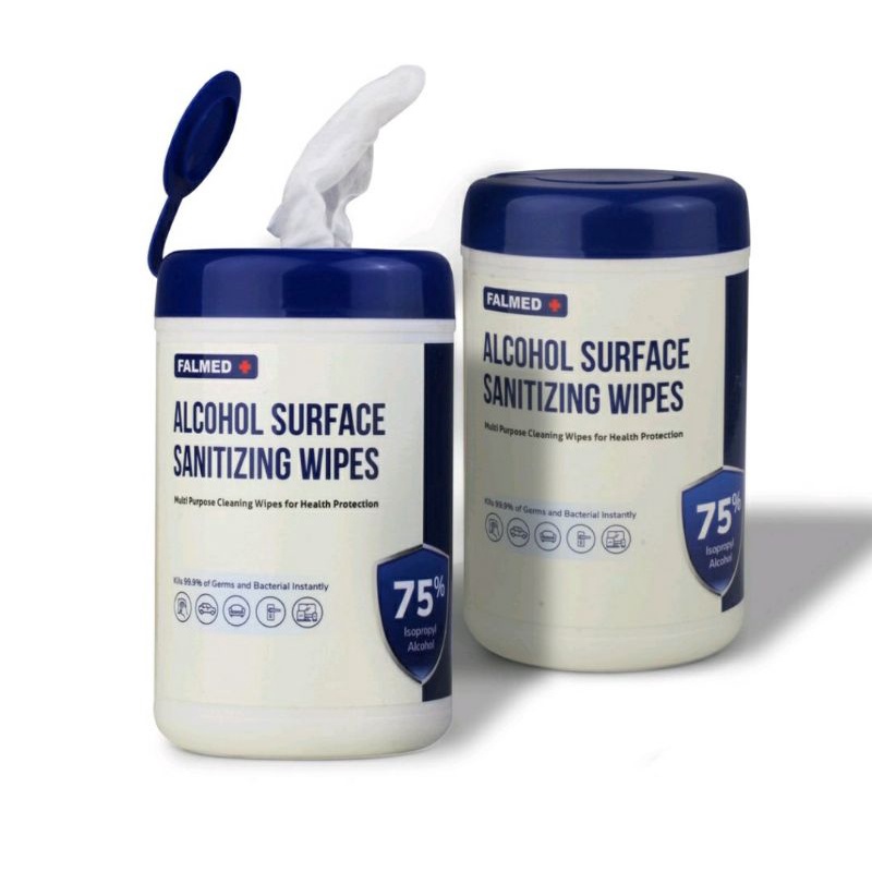Jual Tisu Alcohol 75% Isi 90 Lembar Alcohol Surface Sanitizing Wipes ...