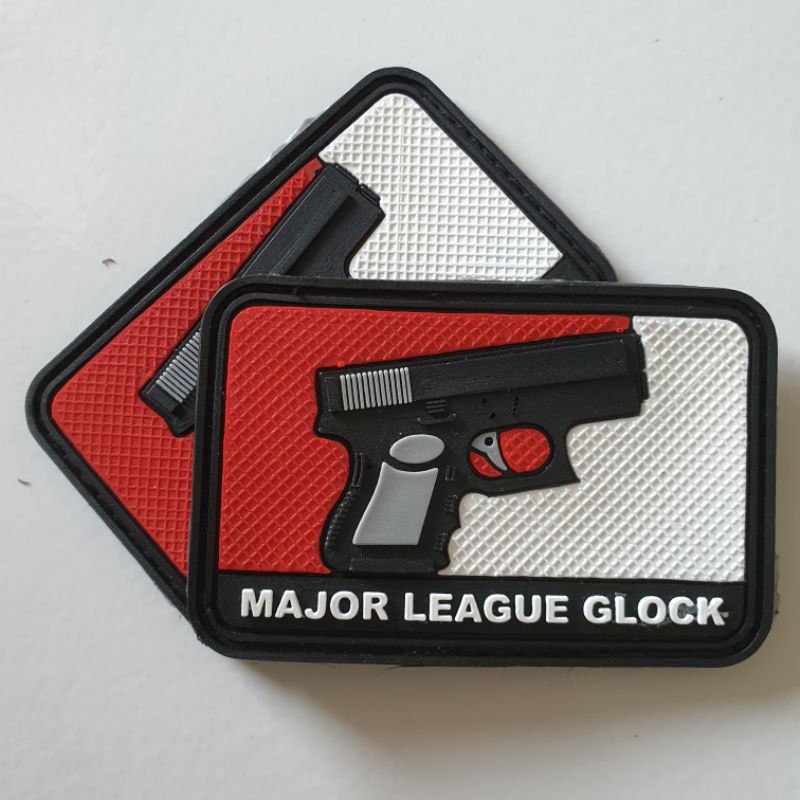 Jual PATCH RUBBER LOGO MAJOR LEAGUE GLOCK/TEMPELAN EMBLEM KARET VELCRO ...