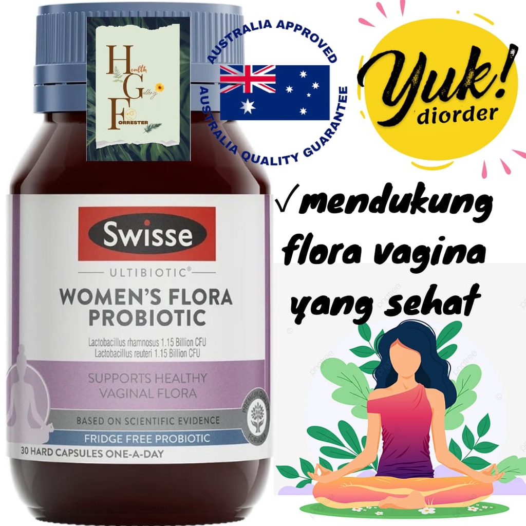 Jual Swisse Ultibiotic Women's Flora Probiotic 30 Capsules | Shopee Indonesia