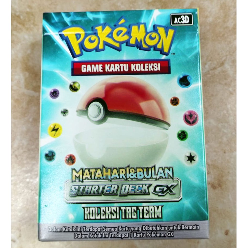 Jual Kartu Pokemon TCG Seri 5 Starter Deck GX AC3D Koleksi Tag Team Matahari & Bulan Indonesia ...