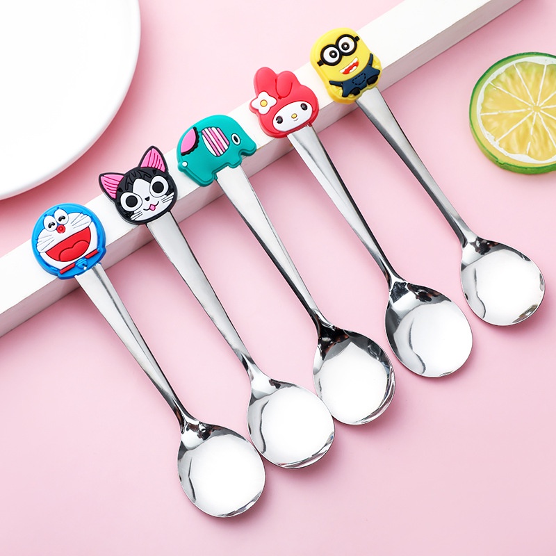 Jual Sendok makan anak model Karakter Lucu Stainless steel T028 ...