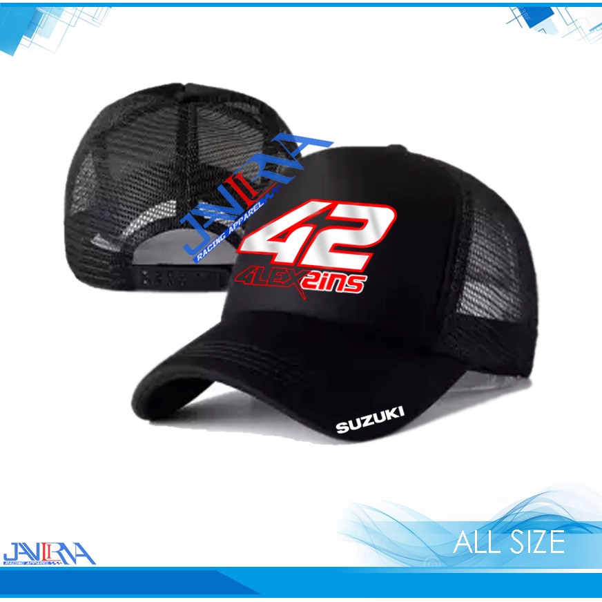 Jual Topi Jaring topi balap Alex Rins 42 Suzuki Team | Shopee Indonesia