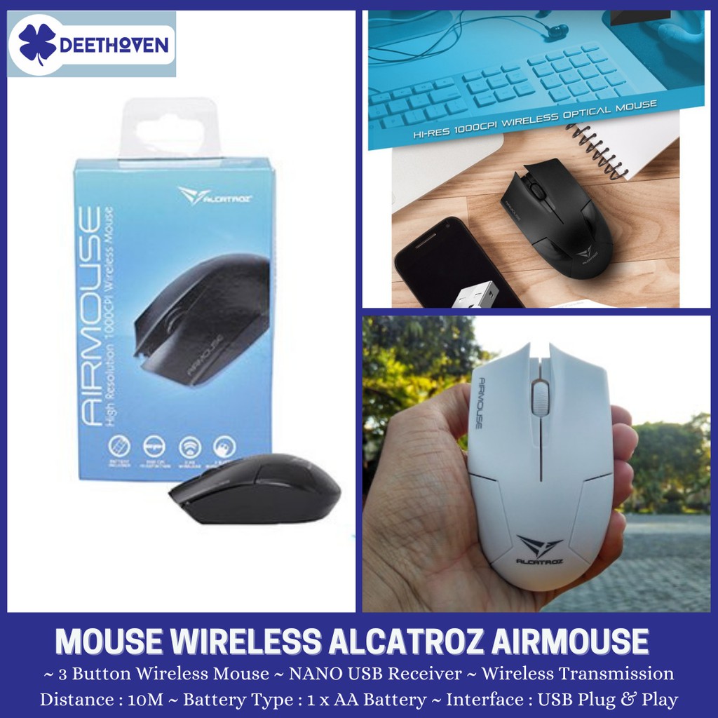 Jual MOUSE WIRELESS ALCATROZ AIRMOUSE | Shopee Indonesia