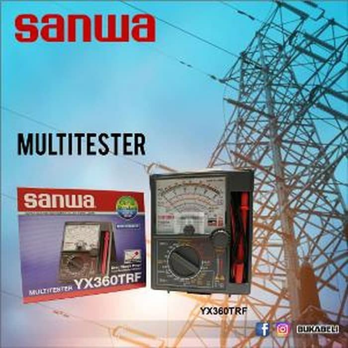 Jual SANWA YX-360TRF ANALOG MULTIMETER / MULTITESTER MANUAL | Shopee ...