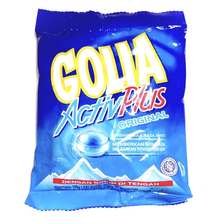 Jual Permen Golia Active Plus Rasa mint ( 1 zak 42 pcs ) | Shopee Indonesia