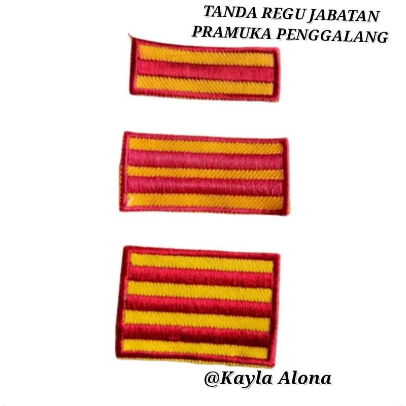 Jual BET / BADGE TANDA REGU JABATAN PRAMUKA PENGGALANG | Shopee Indonesia