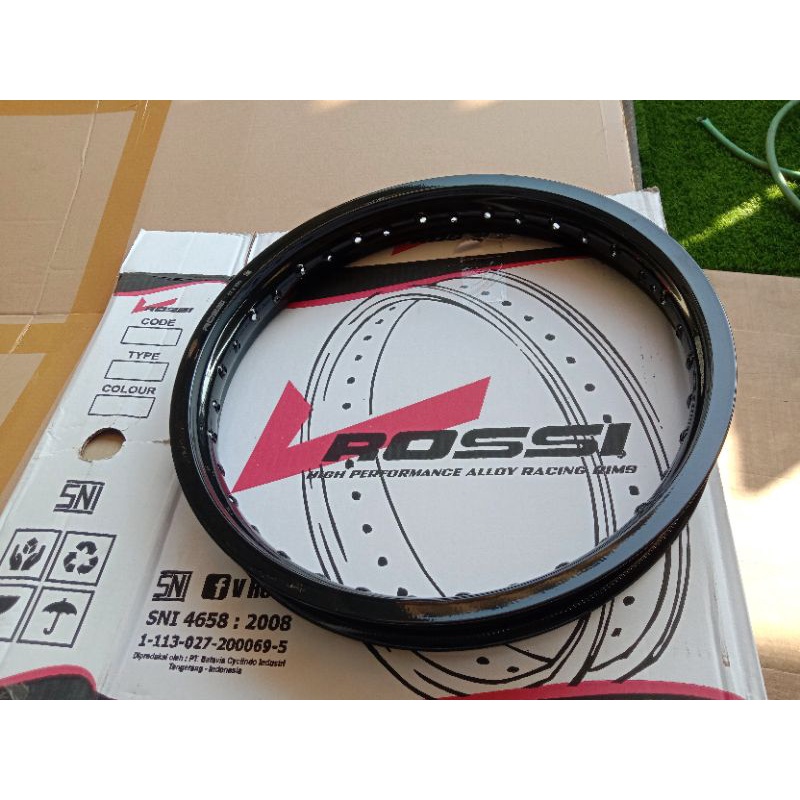 Jual Velg Rossi ring 17 . UK 140 160 .185. 215 Hitam kilap dan Gold ...