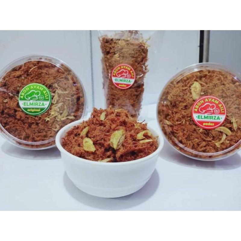 Jual ABON AYAM ELMIRZA ASLI KEMASAN TOPLES ORIGINAL/PEDAS | Shopee ...