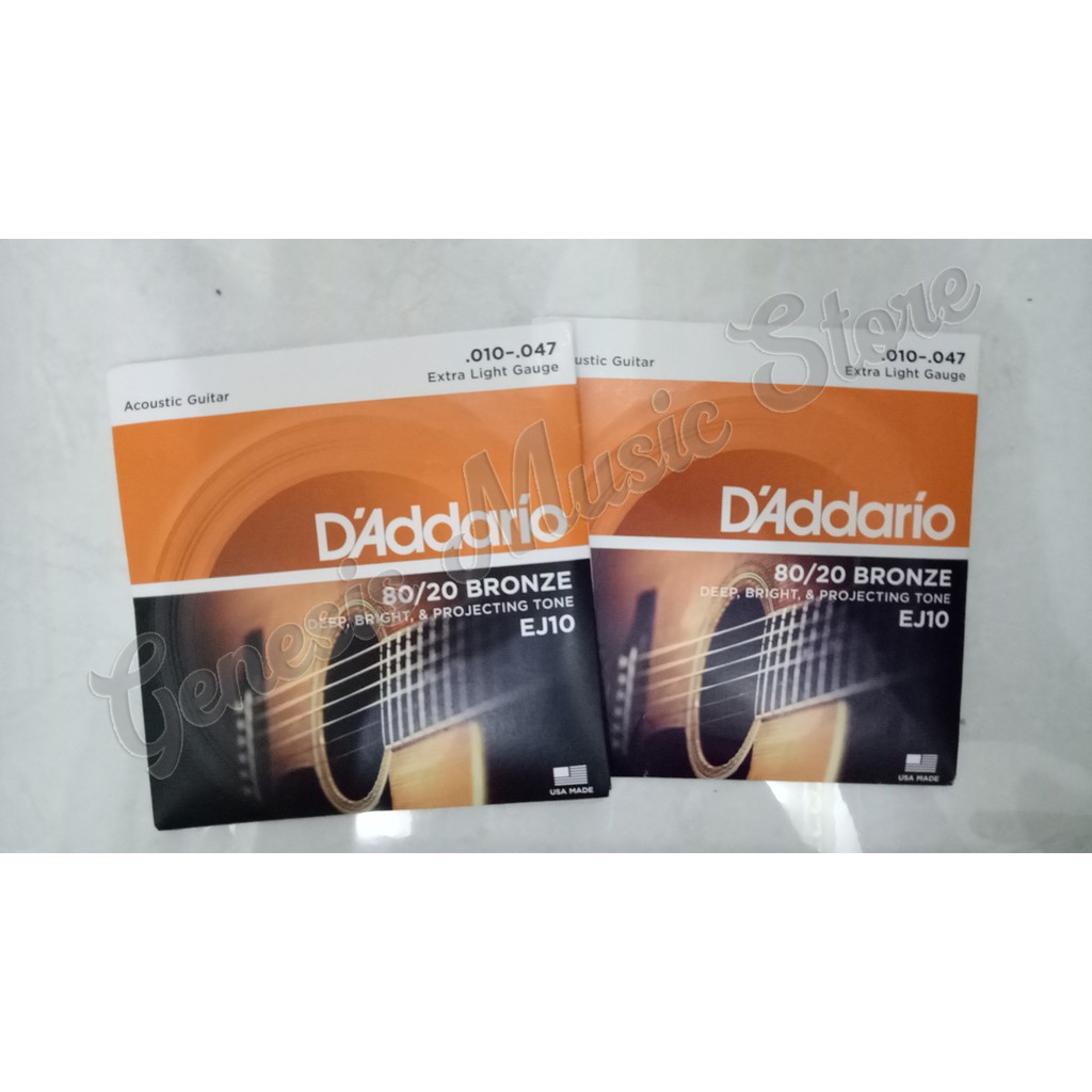 Jual Senar Gitar D'Addario EJ10 Original / Senar Akustik D Addario EJ ...