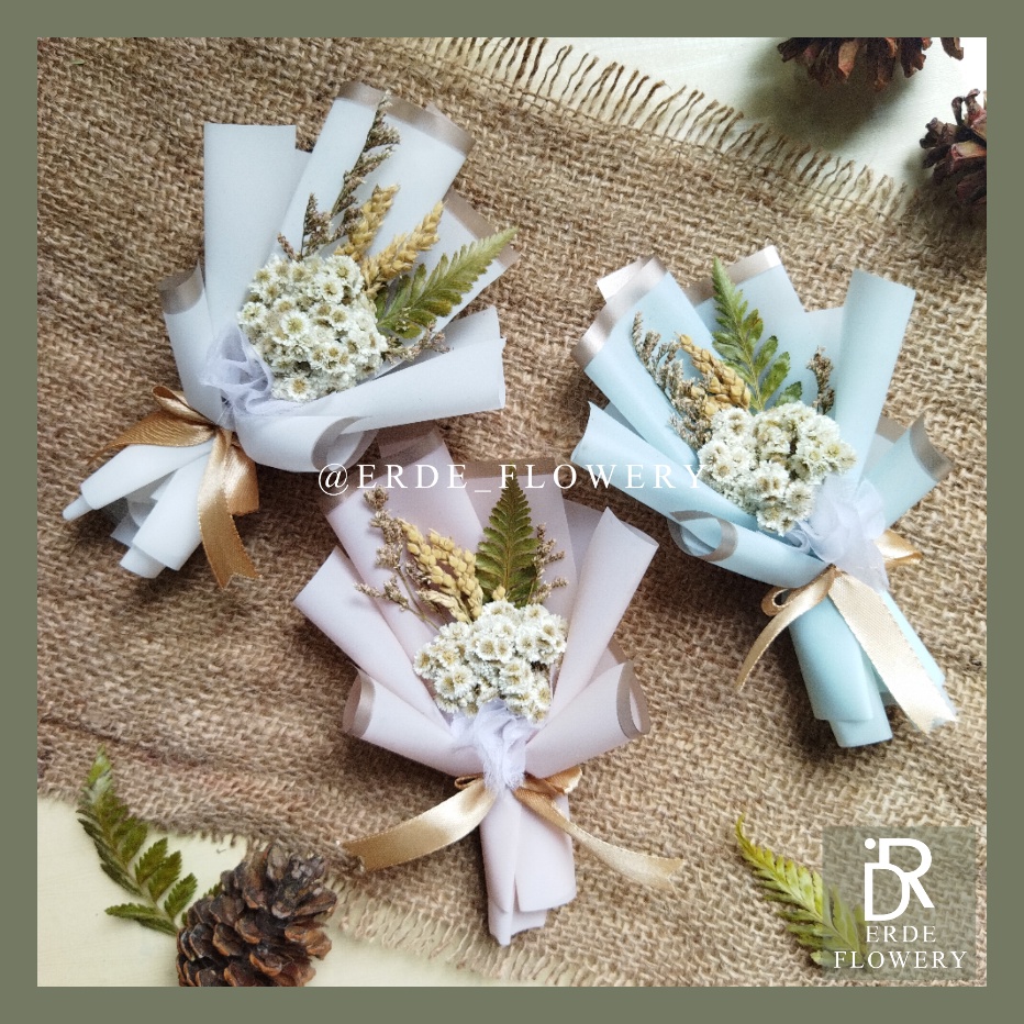 Jual ( 10cm & 15cm ) BUKET MINI BUNGA EDELWEIS / Mini Buket / Souvenir ...