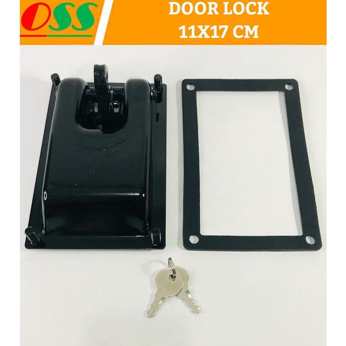 Jual Door Lock / Doorlock Hitam Besi Besar Genset Panel 11X17 Cm ...