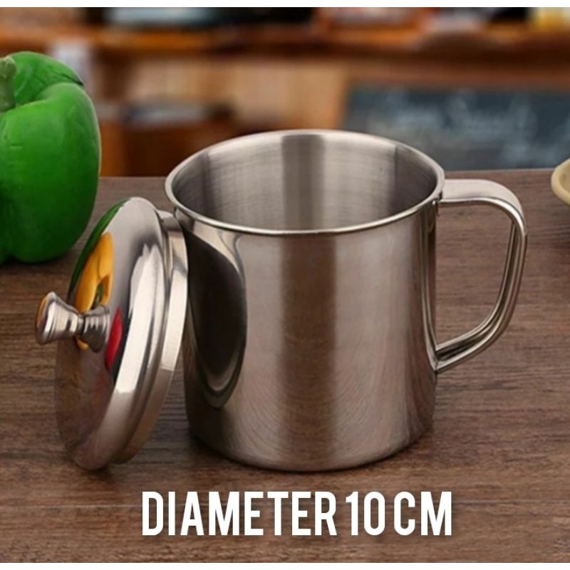 Jual cangkir stainless ( diameter 10 cm) | Shopee Indonesia