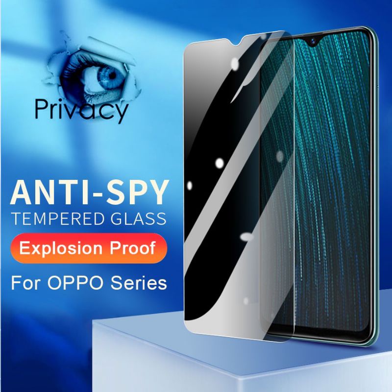 Jual Tempered Glass Anti Spy Oppo A57-2022 A17 A17k A55s A56 A57e A57s A77 A97 K10 5G | Shopee ...