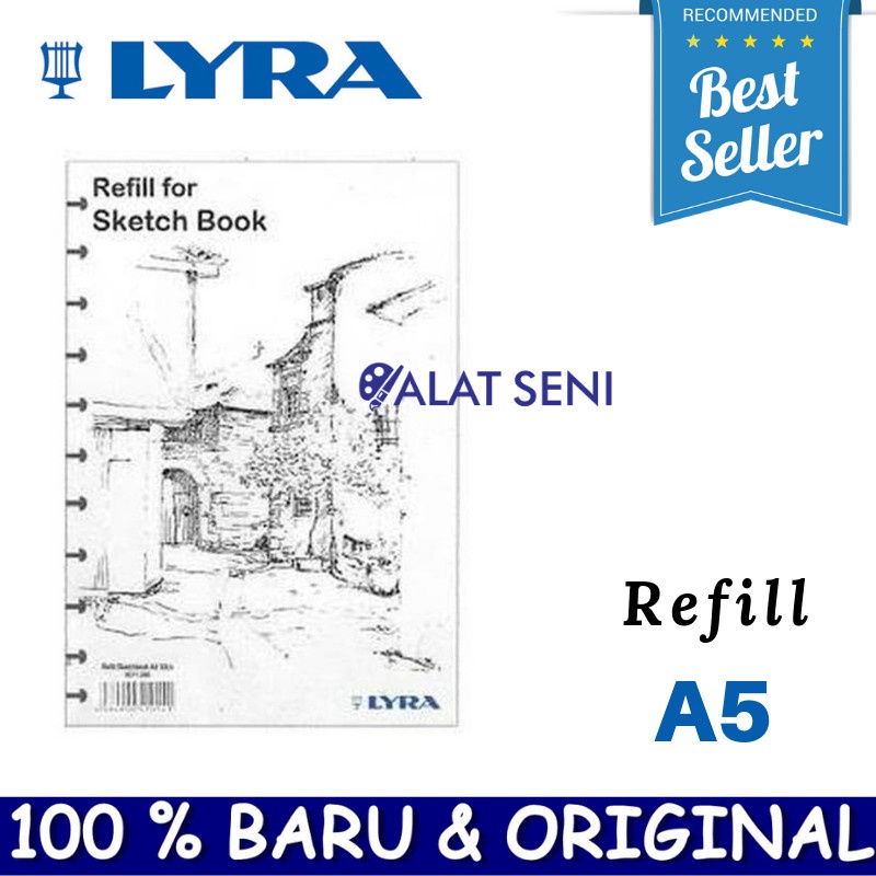 Jual Lyra Sketch Book Refill A5 - A4 - A3 (isi 30) / Isi Ulang Binder ...