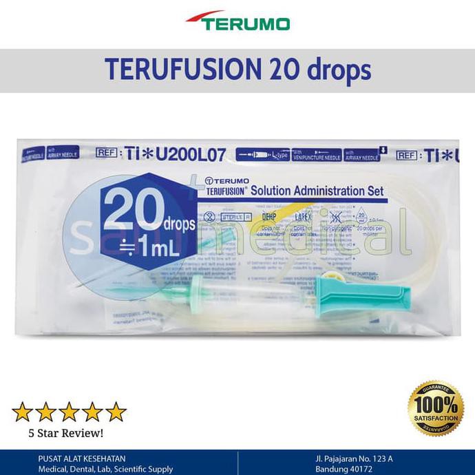 Jual TERUMO TERUFUSION INFUSION SET / SELANG INFUS SET DEWASA PALING ...