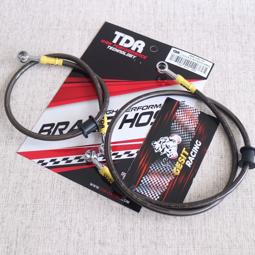 Jual Paket Selang Rem TDR Black Carbon R15-R25-Satria FU-Ninja 250-GSX ...