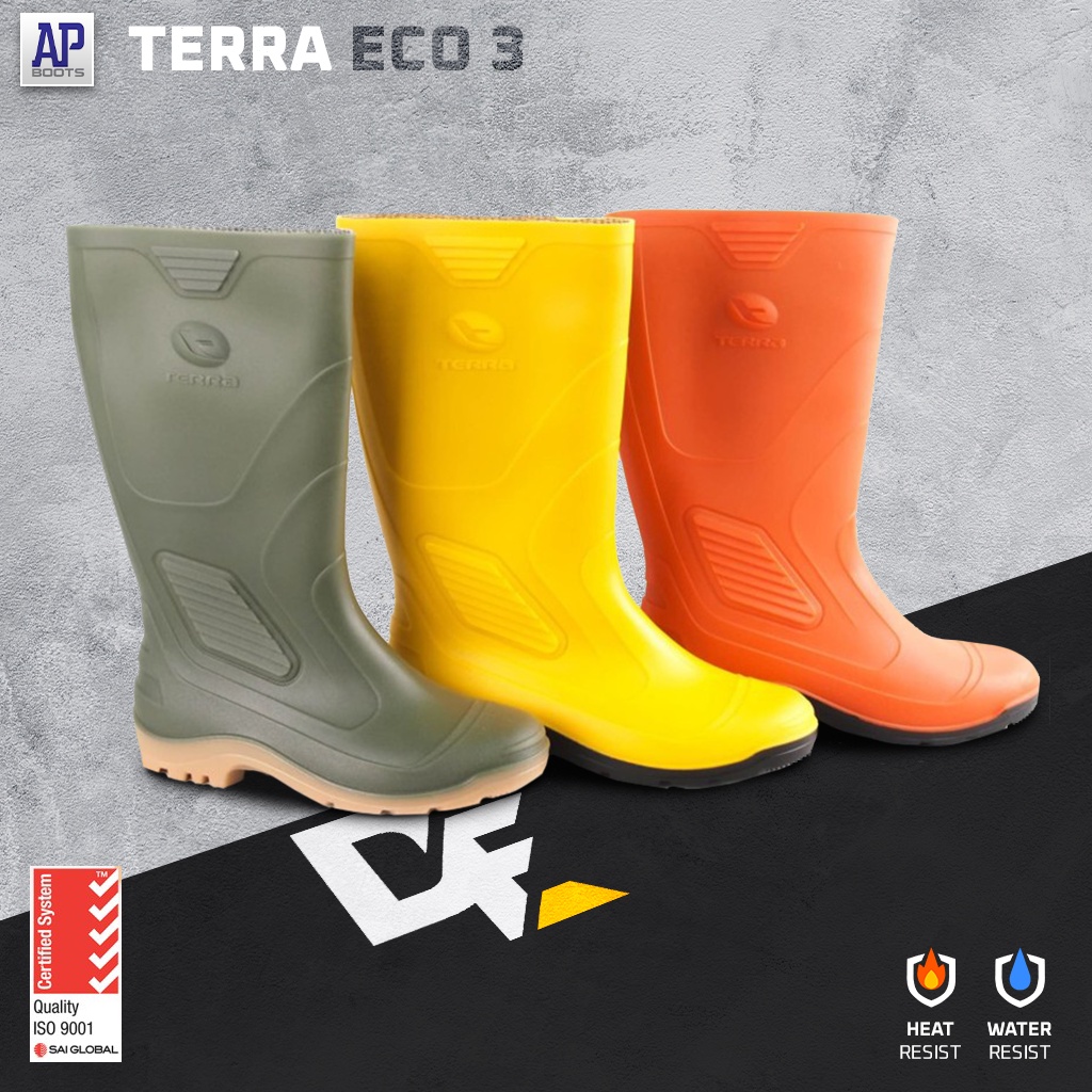 Jual AP BOOTS AP TERRA ECO 3 HIJAU KUNING ORANGE Sepatu Boot Tinggi ...