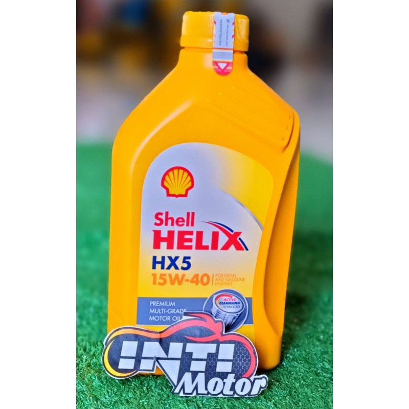 Jual Oli Shell Helix HX5 1 LITER 15w-40 Oil Shell ORIGINAL ASLI ORI HX ...