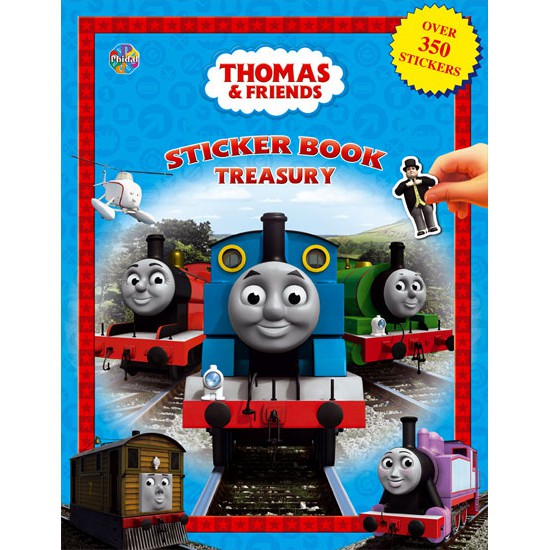 Jual BUKU STICKER BOOK TREASURY THOMAS & FRIENDS 350 REUSABLE STICKERS ...