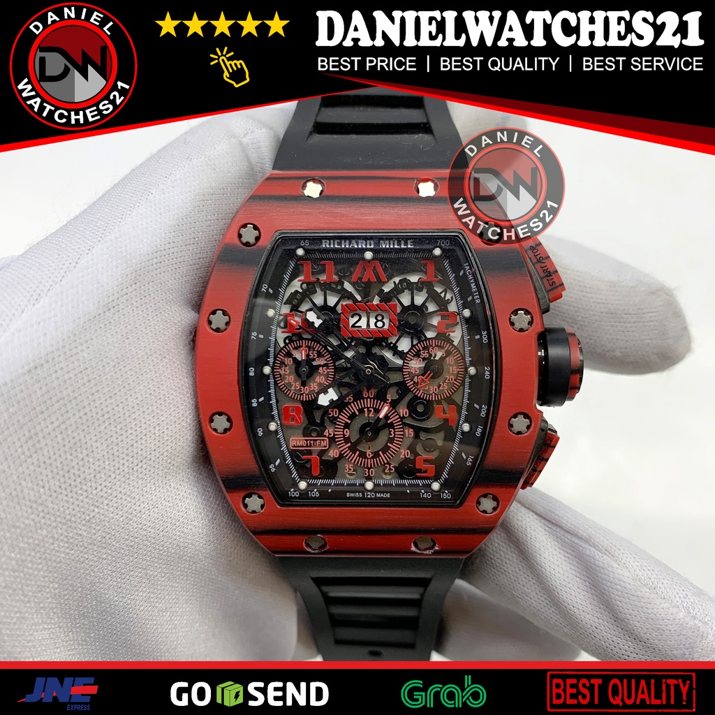 Jual JAM TANGAN MODEL 01-FM FELIPE MASSA RG/AGTI/200 BLACK-RED (KV ...