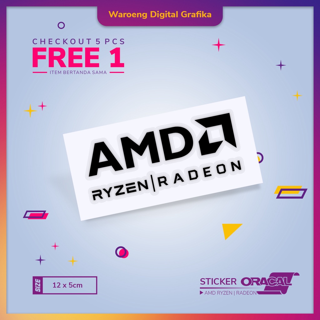 Jual Sticker PC AMD Ryzen Radeon Graphics | Sticker PC Gaming | Shopee ...