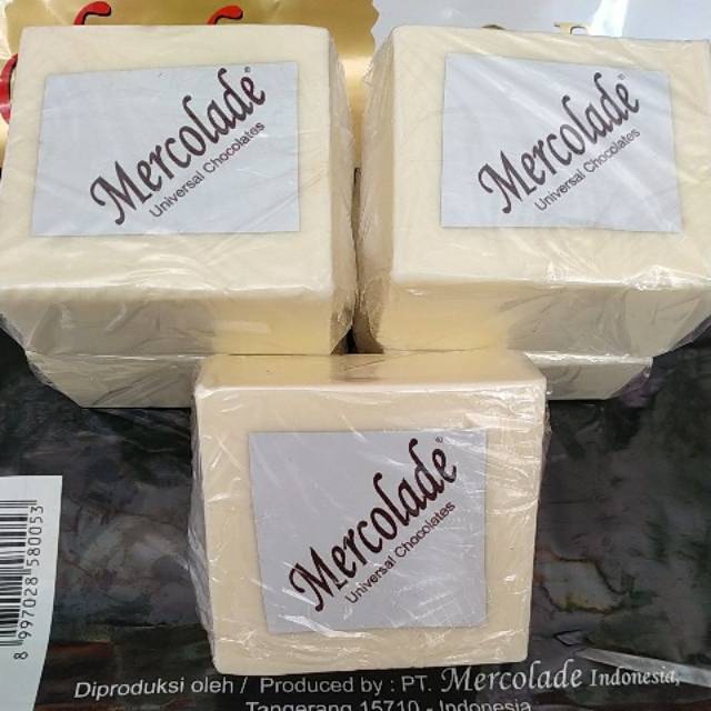 Jual Mercolade White Chocolate Compound PREMIUM / Coklat Batang Putih ...