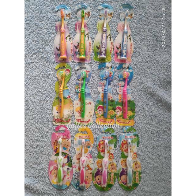 Jual Sikat gigi spesial kids baby omica anak balita 1+ 3+ 1 tahun ke ...