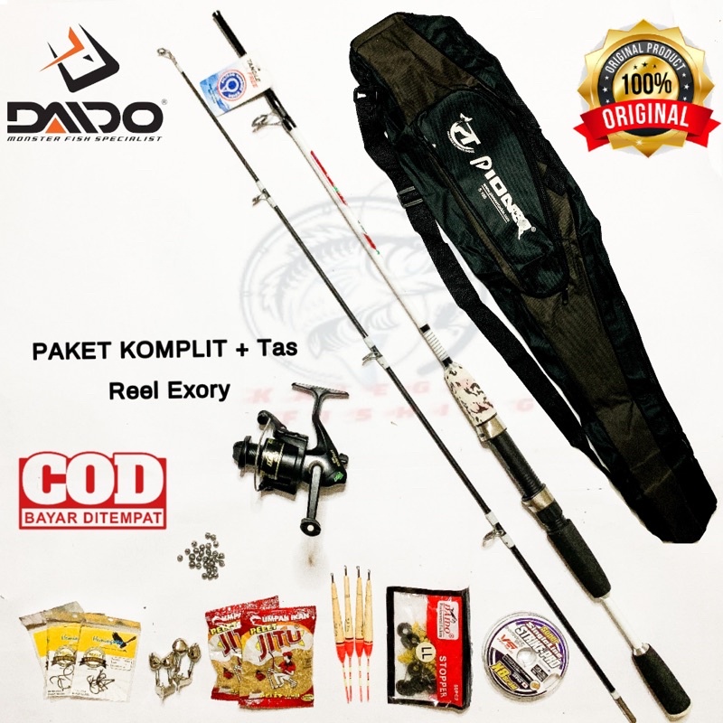 Jual Pancing SET Daido Dan Tas pancing panjang 150CM 165CM 180CM ...