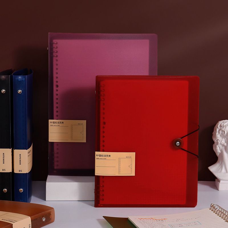 Jual [HARU] Vintage Binder A5 B5 A4 Binder Organizer 20 Ring 26 Ring ...