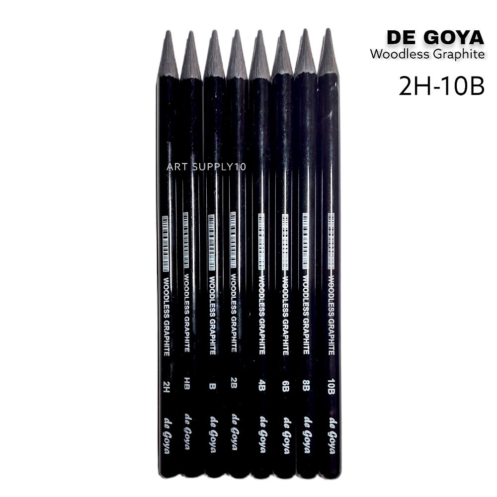 Jual De Goya Woodless Graphite Pencil 2H-10B / Satuan | Shopee Indonesia