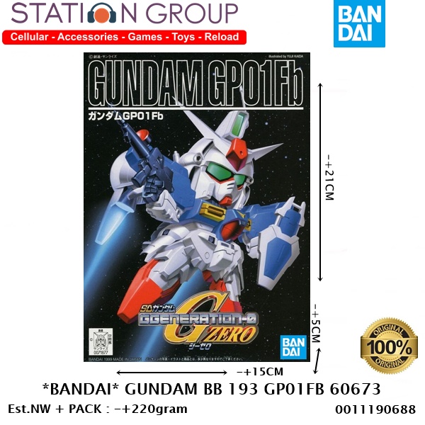 Jual BANDAI GUNDAM 60673 BB 193 GP01FB - GUNPLA MODEL KIT | Shopee Indonesia