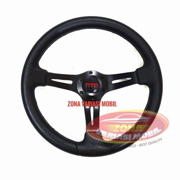 Jual Setir / Steer / Stir Racing Celong Mobil Universal MOMO HItam Full ...