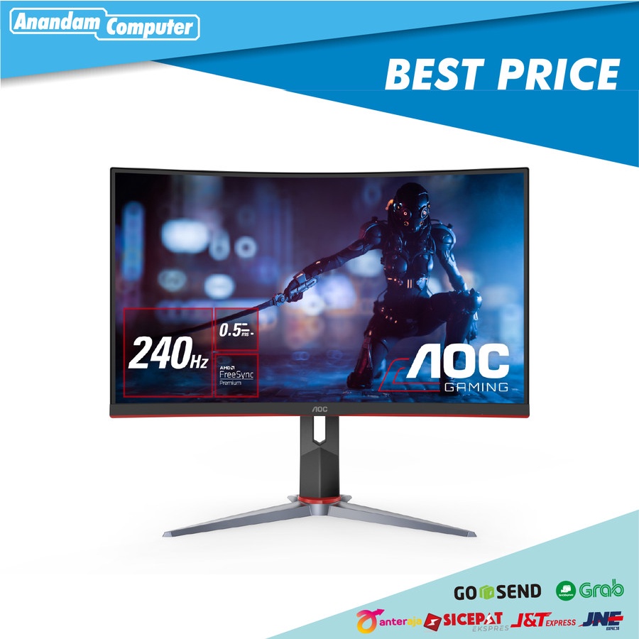 Jual AOC C27G2Z - 27" 240Hz, 0.5ms, FreeSync Premium, Curved Gaming ...
