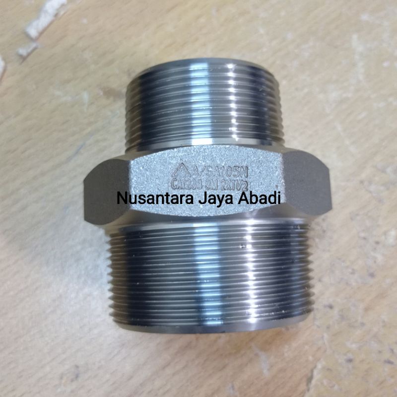 Jual Double Nepel Reducer Besi A105 NPT 3000 Psi 2 x 1 1/2 " inchi ...