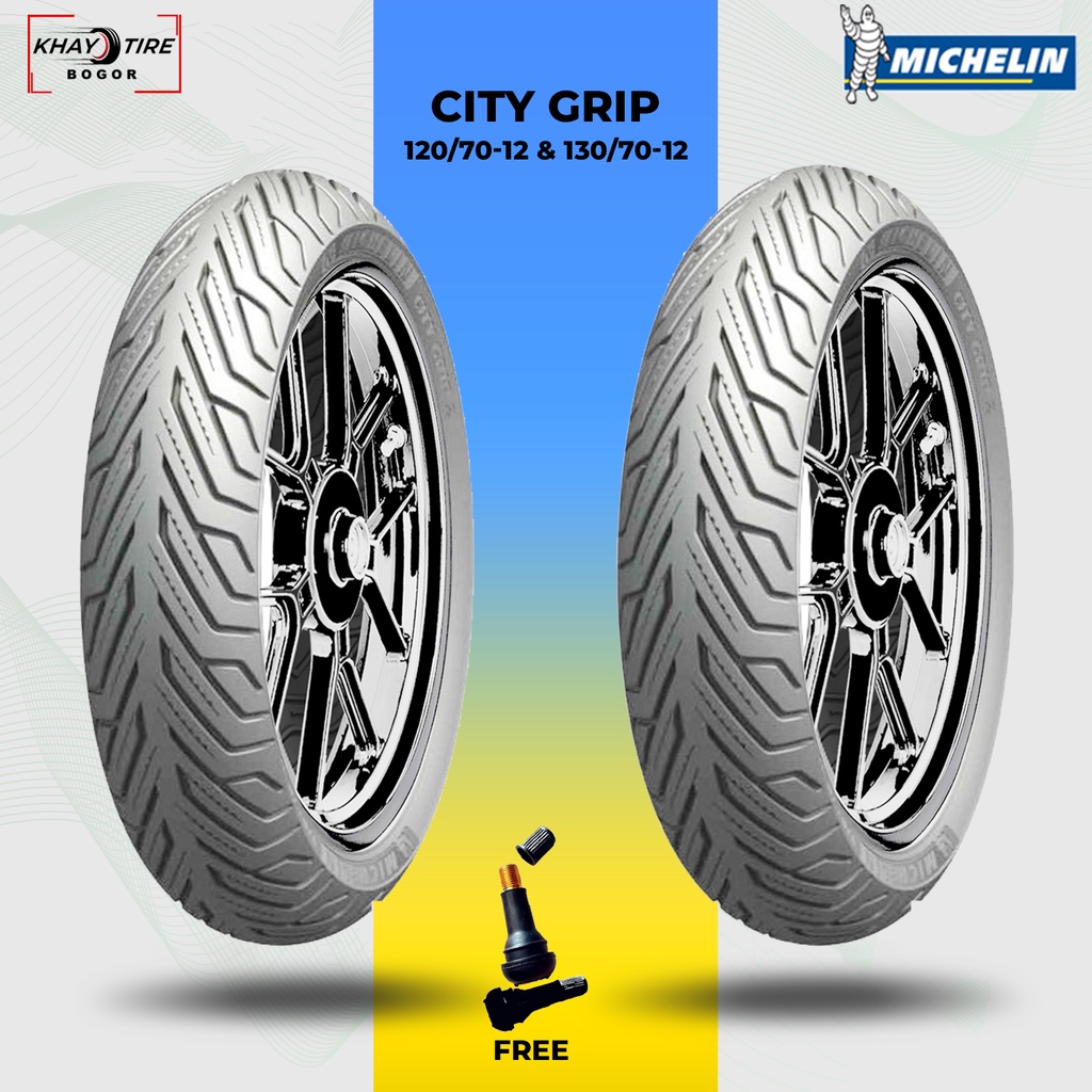 Jual Sepasang Ban Motor Vespa Matic - MICHELIN CITY GRIP 120/70 & 130/ ...