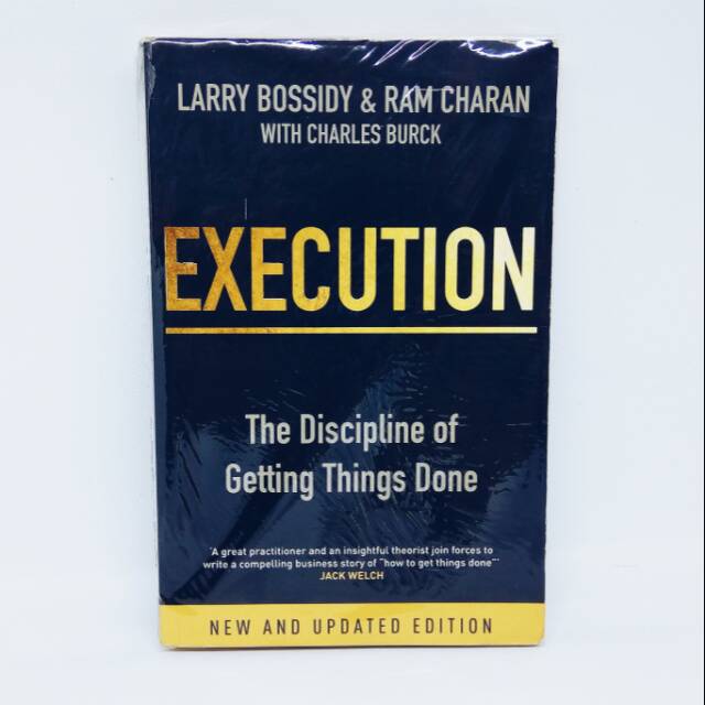 Jual Buku Execution The Disipline Of Getting Things Done Larry Bossidy ...