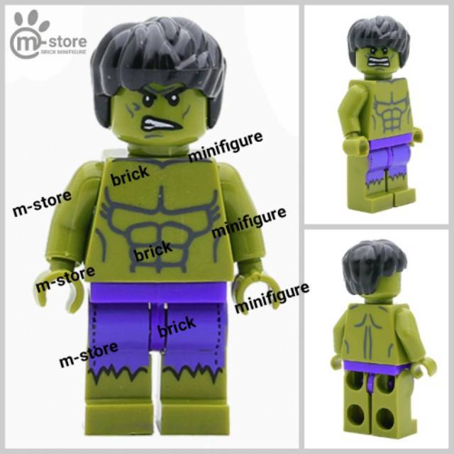 Jual brick hulk earthy green mini toy figure | Shopee Indonesia