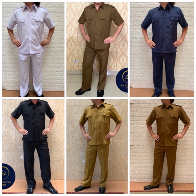Jual Seragam Setelan Semi Wool Pemda PNS, Safari Pemda Pria, Baju ...