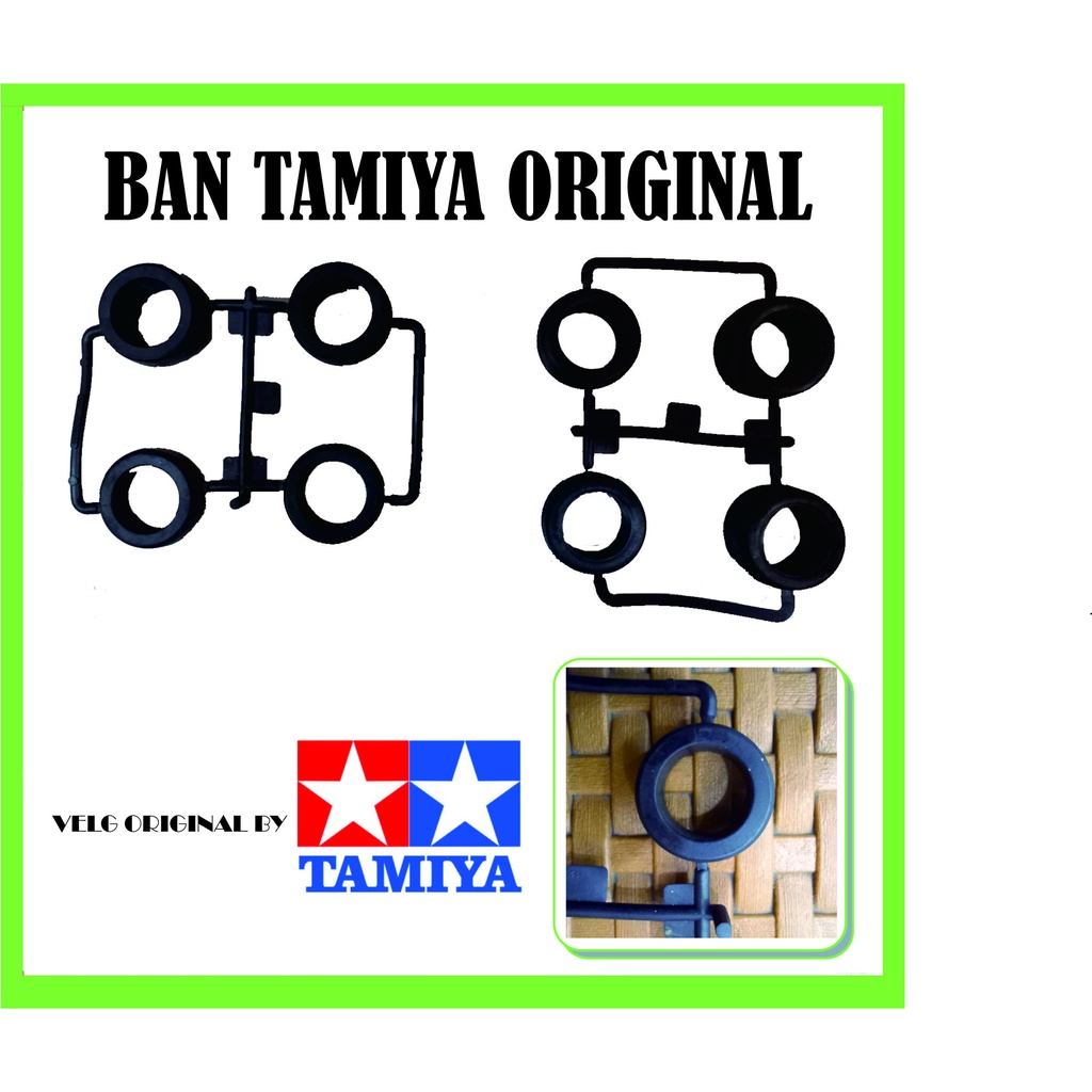 Jual BAN TAMIYA ORIGINAL 1 SET / BAN TAMIYA / Ban Tamiya Mini 4WD ...